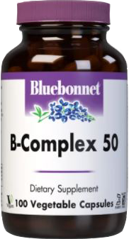 Bluebonnet Kosher B-Complex 50 100 Vegetable Capsules - Koshervitamins.com