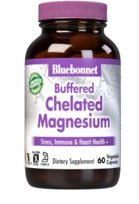 Bluebonnet Kosher Buffered Chelated Magnesium 200 Mg 60 Vegetable ...