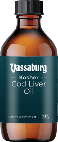 Vassaburg Kosher Cod Liver Oil 8 oz - Koshervitamins.com
