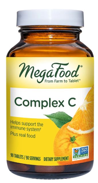 MegaFood Kosher Complex C Whole Food Vitamin C Antioxidant 90 Tablets ...