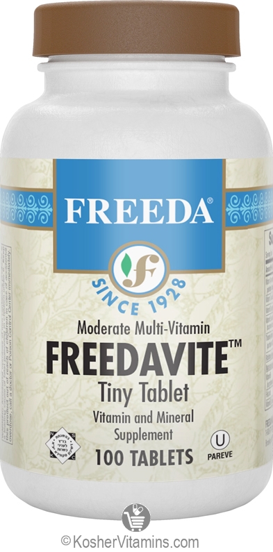 Freeda Kosher Freedavite Multi Vitamin Mineral Tiny Tablet 100 Tablets ...