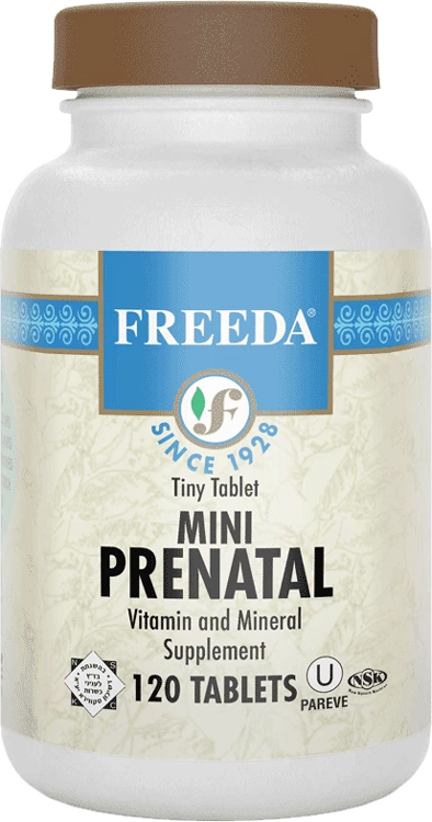 Freeda Kosher Mini Prenatal 120 Tablets - Koshervitamins.com