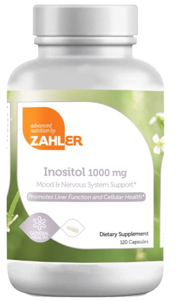 Zahlers Kosher Inositol 1000 mg 120 Capsules - Koshervitamins.com