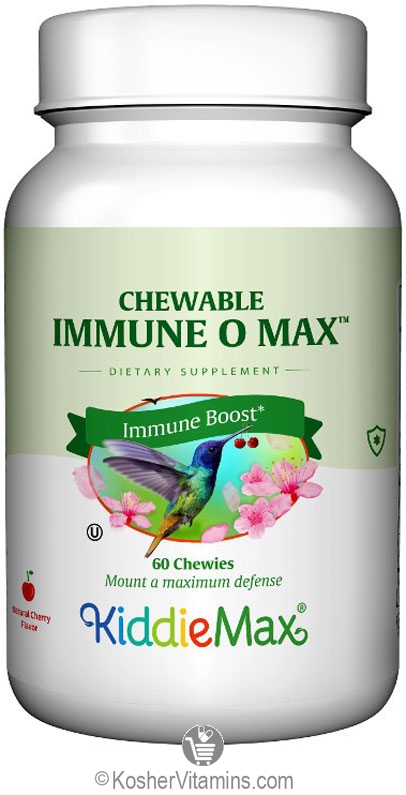 Maxi Health Kosher KiddieMax Chewable Immune O Max Cherry Flavor 60 ...