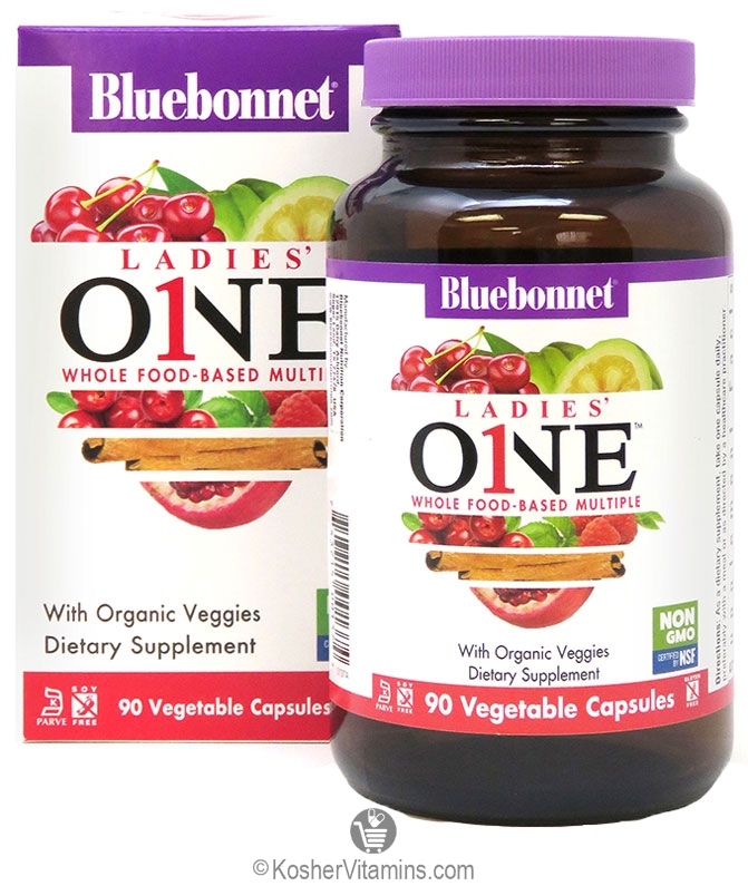 Bluebonnet Kosher Ladies One Whole Food-Based Multiple Vitamin 90 ...