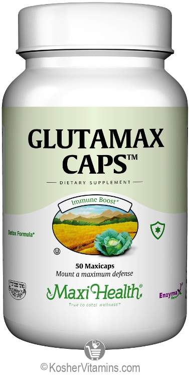Maxi Health Kosher Glutamax Caps 50 Vegetable Capsules - Koshervitamins.com