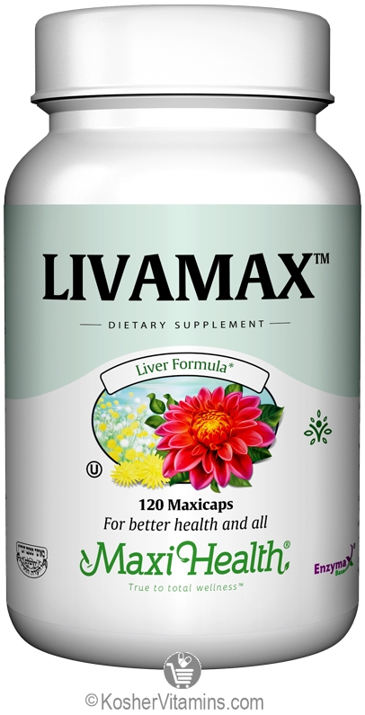 Maxi Health Kosher Livamax Liver Formula 120 Maxicaps - Koshervitamins.com