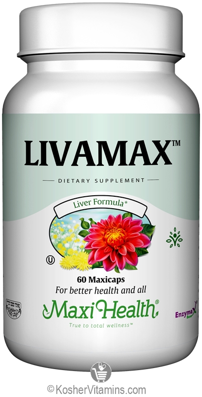 Maxi Health Kosher Livamax Liver Formula 60 Vegetable Capsules ...