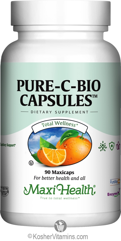 Maxi Health Kosher Pure-C-Bio 300 Vitamin C 90 Capsules ...