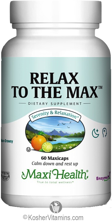 Maxi Health Kosher Relax To The Max 60 Vegetable Capsules ...