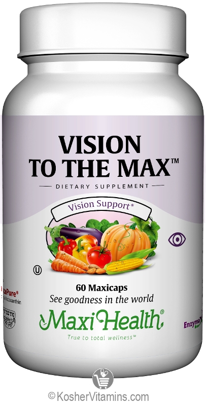 Maxi Health Kosher Vision to the Max 60 Maxicaps - Koshervitamins.com