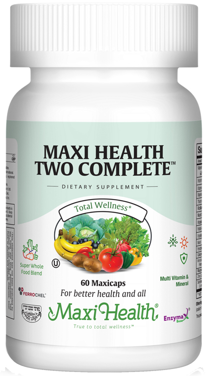 Maxi Health Kosher Maxi Two Complete Multi Vitamin & Mineral 60 ...