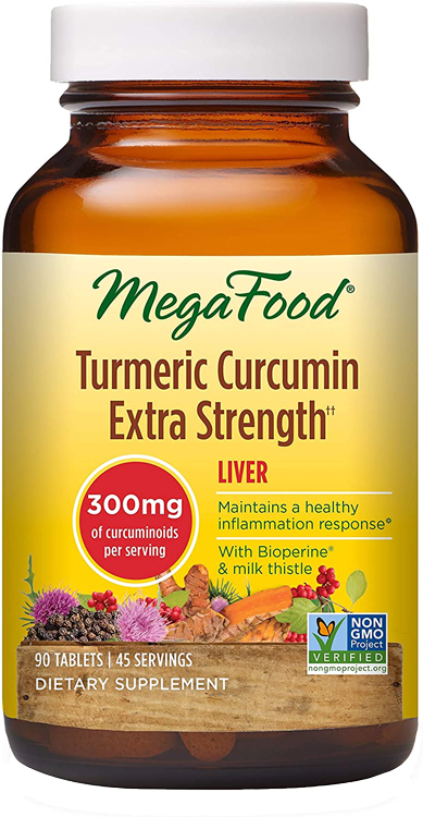 MegaFood Turmeric Strength For Liver 90 Tablets - Koshervitamins.com