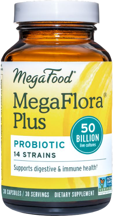 MegaFood Megaflora Plus 50 Billion CFU Vegetarian Suitable Not ...