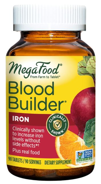 MegaFood Kosher Blood Builder Whole Food Iron Supplement Beet Root 90 ...