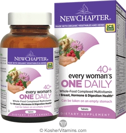 New Chapter Kosher Every Woman One Daily Multi Vitamin 40+ 72 Tablets ...