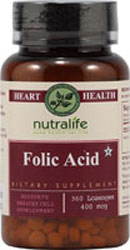 NutraLife Kosher Folic Acid 800 Mcg Chewable Strawberry Flavor 180 ...