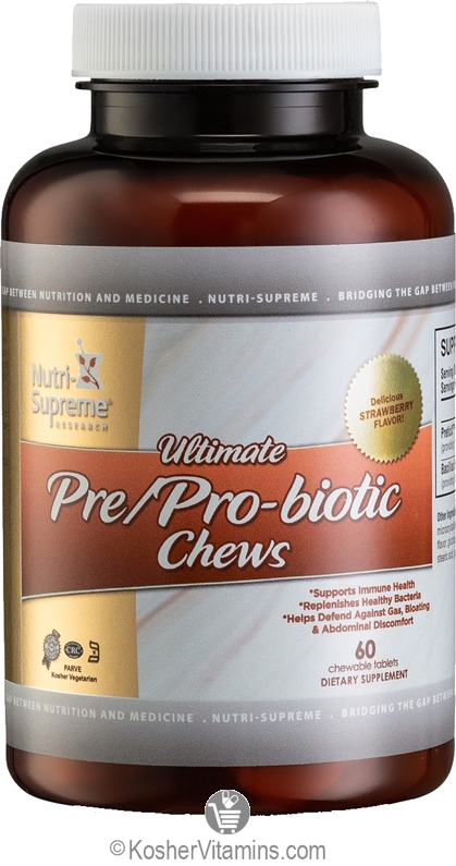 Nutri-Supreme Research Kosher Ultimate Pre/Pro-biotic Prebiotic ...