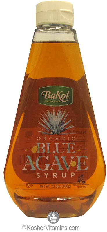 Bakol Kosher Organic Blue Agave Syrup 23.5 OZ - Koshervitamins.com