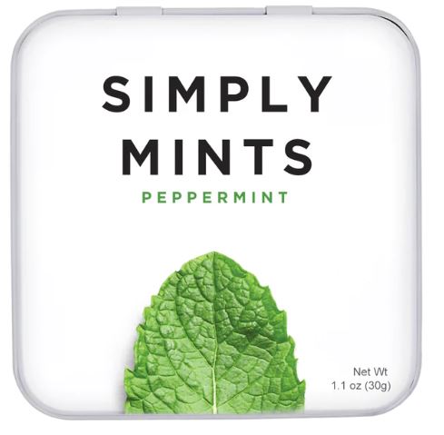 Simply Gum Kosher Mints - Peppermint Flavor 1.1 oz - Koshervitamins.com