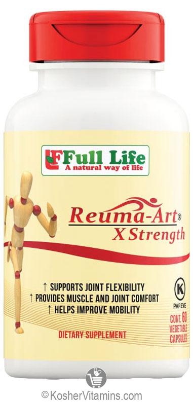 Full Life Kosher Reuma-Art X Strength 60 Vegetable Capsules ...