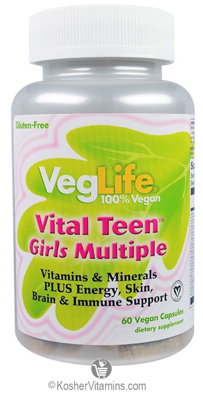 VegLife Vital Teen Girls Multiple Vegan Suitable Not Certified Kosher ...