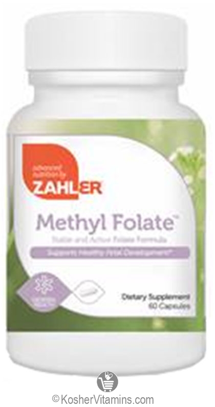 Zahlers Kosher Methyl Folate 60 Capsules - Koshervitamins.com