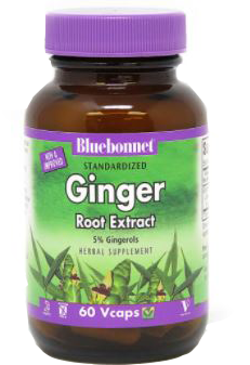 Bluebonnet Kosher Standardized Ginger Root Extract 300 Mg 60 Vegetable ...