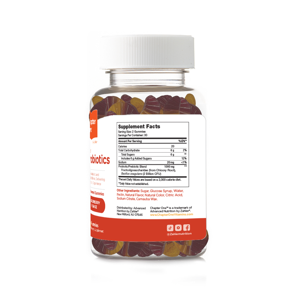 Zahlers Kosher Chapter One Probiotics Gummies 60 Gummies ...