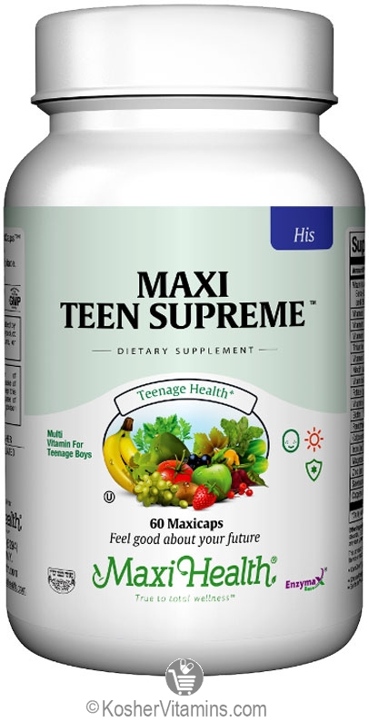 Maxi Health Kosher Maxi Teen Supreme His Multi 120 Capsules ...
