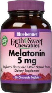 Bluebonnet Kosher EarthSweet Melatonin 5 Mg Chewable Raspberry Flavor ...