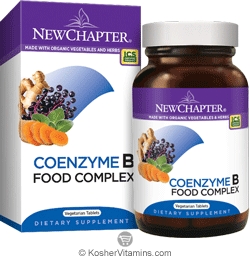 New Chapter Kosher Fermented Coenzyme B Food Complex 90 Tablets ...