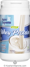 Nutri-Supreme Research Kosher Whey Protein Powder Sweet Vanilla Bean ...