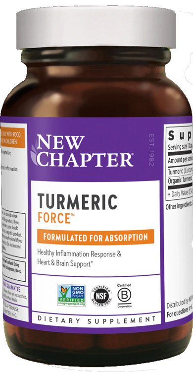 New Chapter Turmeric Force Vegetarian Suitable Not Certified Kosher 30 ...