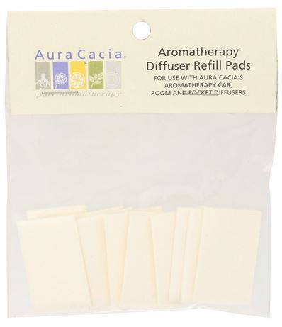 Aura Cacia Aromatherapy Diffuser Refill Pads (for Car, Room & Pocket ...