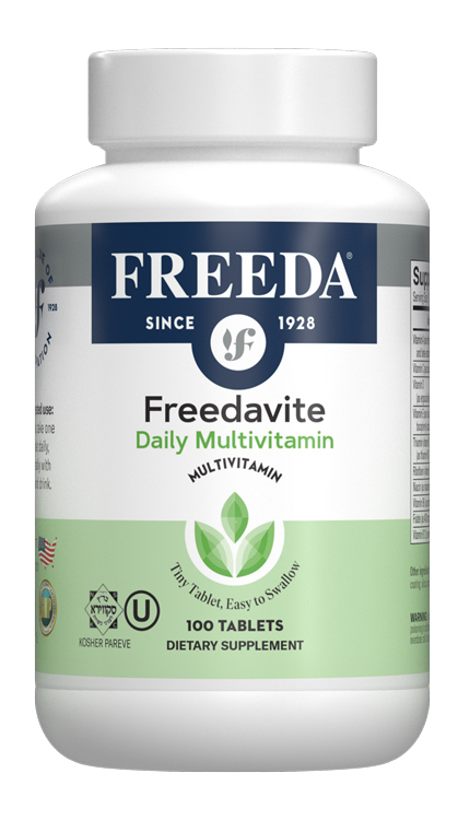 Freeda Kosher Freedavite Multi Vitamin Mineral Tiny Tablet 100 Tablets ...