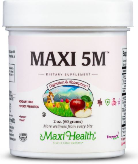 Maxi Health Kosher Maxi 5M Probiotic Powder 2 OZ. - Koshervitamins.com