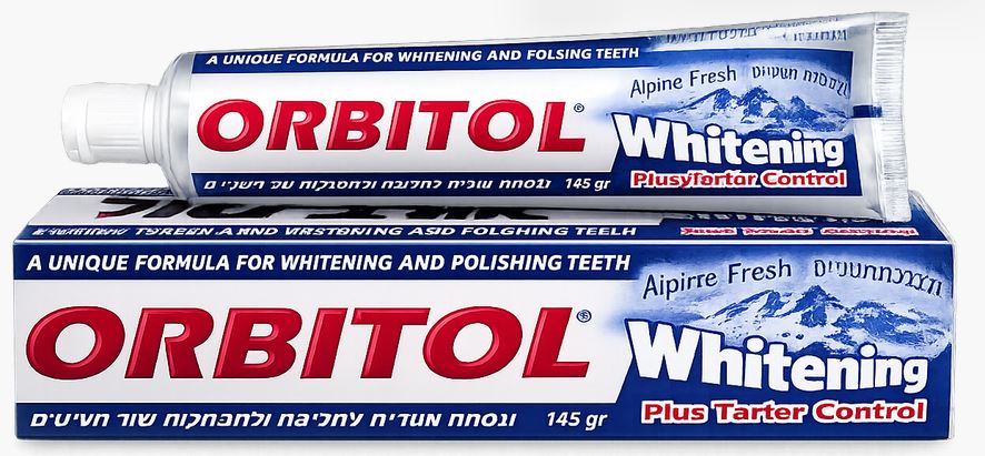 Orbitol Kosher Whitening Toothpaste Fluoride Protection Tartar Control ...