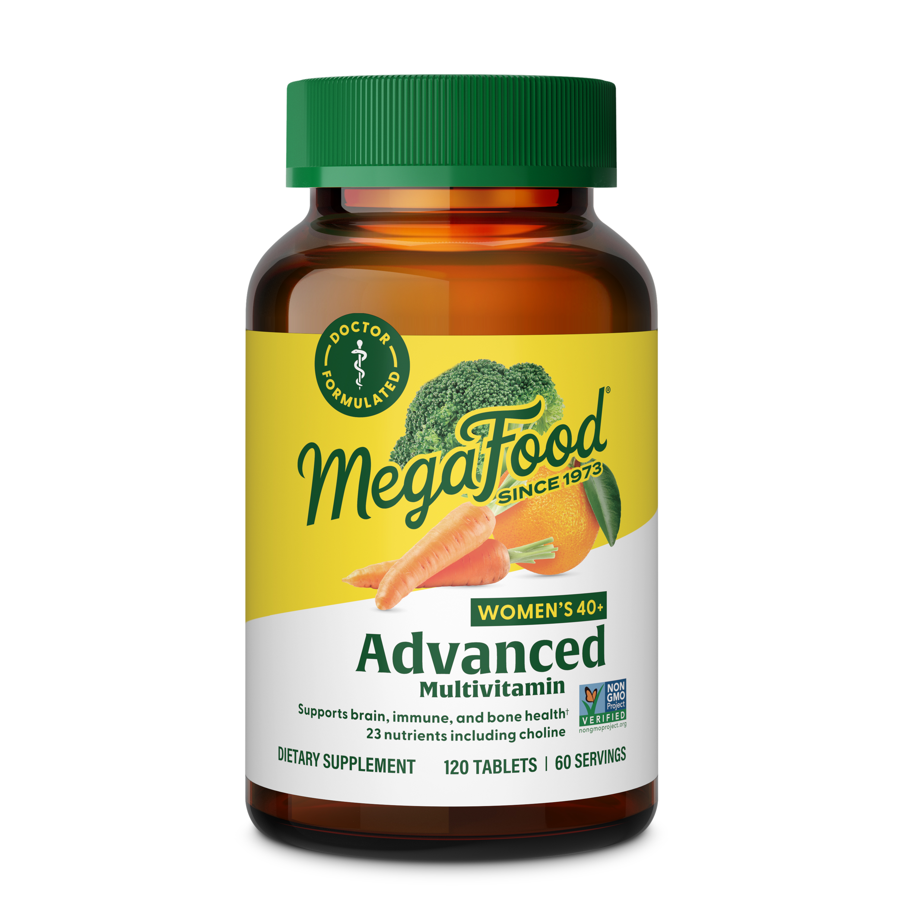 MegaFood Kosher Multi For Women 40+ Whole Food Multivitamin & Mineral ...