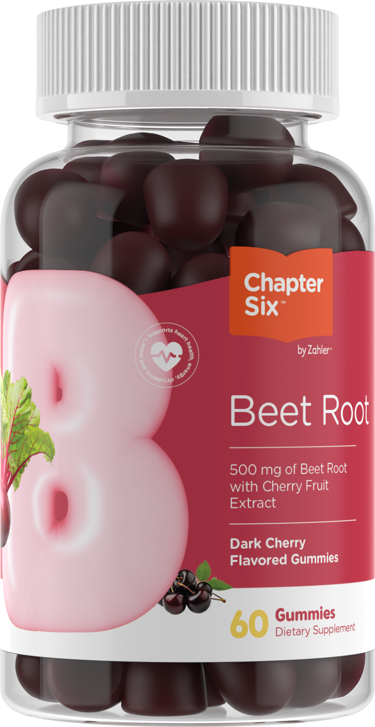 Zahlers Kosher Chapter Six Beet Root & Tart Cherry Gummies 60 Gummies ...