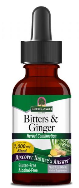 Natures Answer Kosher Bitters with Ginger Alcohol Free 2 OZ ...