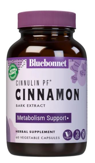 Bluebonnet Kosher Standardized Cinnulin PF Cinnamon Bark Extract 300 Mg ...