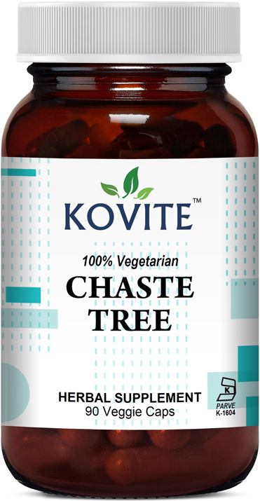 Kovite Kosher Organic Chaste Tree Berry 400 mg 90 Vegetable Capsules ...