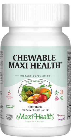 Maxi Health Kosher Chewable Maxi Health Multi Vitamin & Mineral Cherry ...