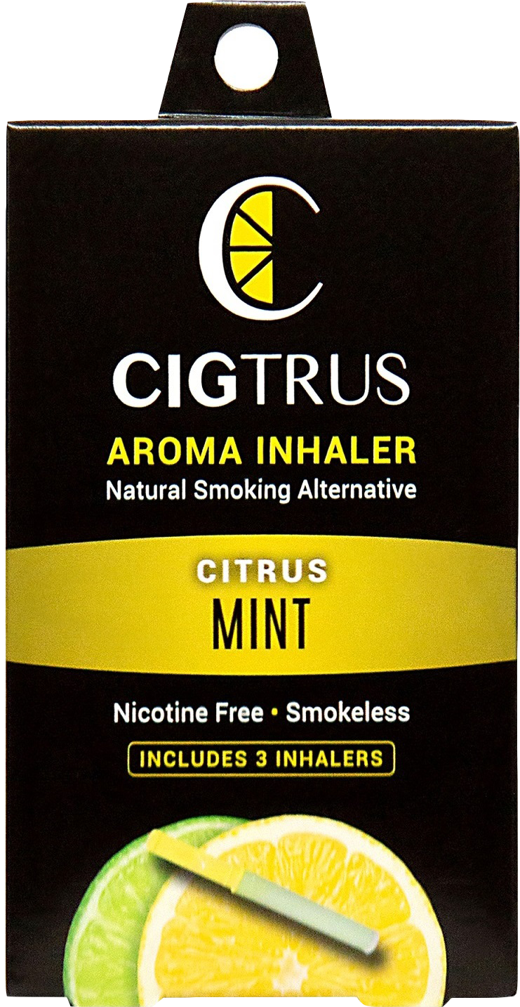 Cigtrus Aroma Inhaler Natural Quit Smoking Alternative - Zesty Lemon ...