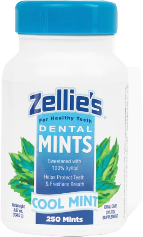 Zellies Kosher Xylitol Dental Mint - Cool Mint 250 Mints ...