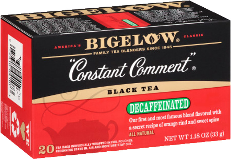 Bigelow Kosher Constant Comment Black Tea Caffeine Free 20 Tea Bags ...