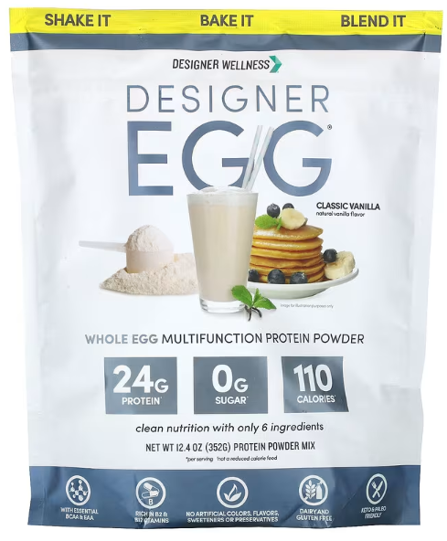 Designer Wellness Kosher Designer Egg Whole Egg Protein Powder 24g ...