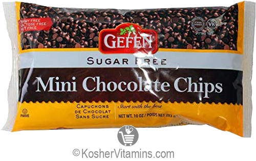 Gefen Kosher Mini Chocolate Chips Sugar Free 10 Oz - Koshervitamins.com