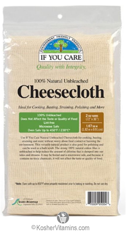If You Care Kosher Unbleached Cheesecloth - 24 Pack 2 Yards ...